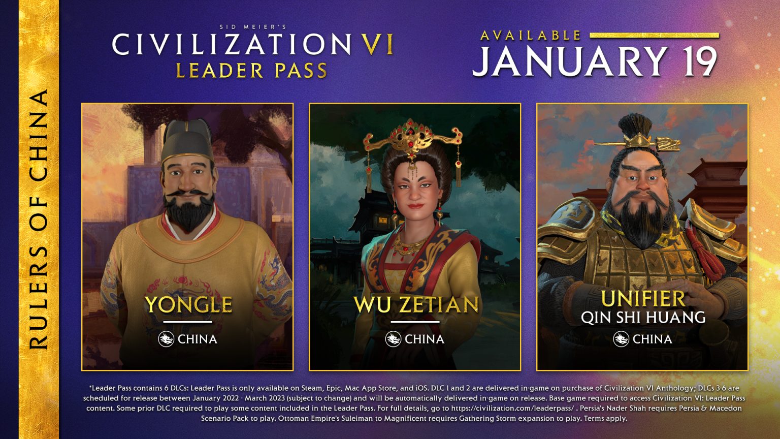 Civilization 6 Leader Pass: Introducing the Rulers of China - CivFanatics