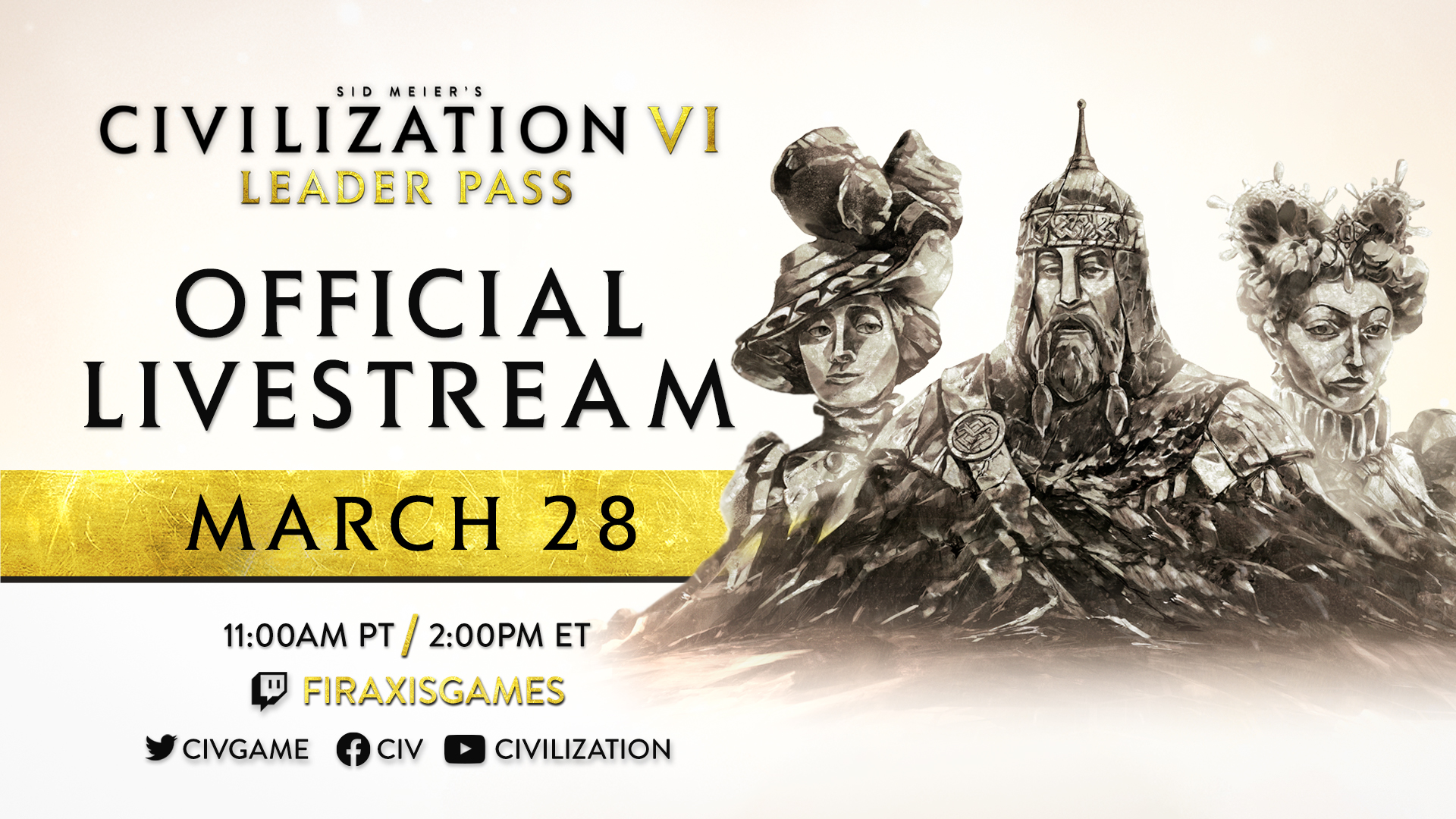 Leader Pass: Rulers of England – 3/28 Developer Livestream with Andrew Johnson - CivFanatics